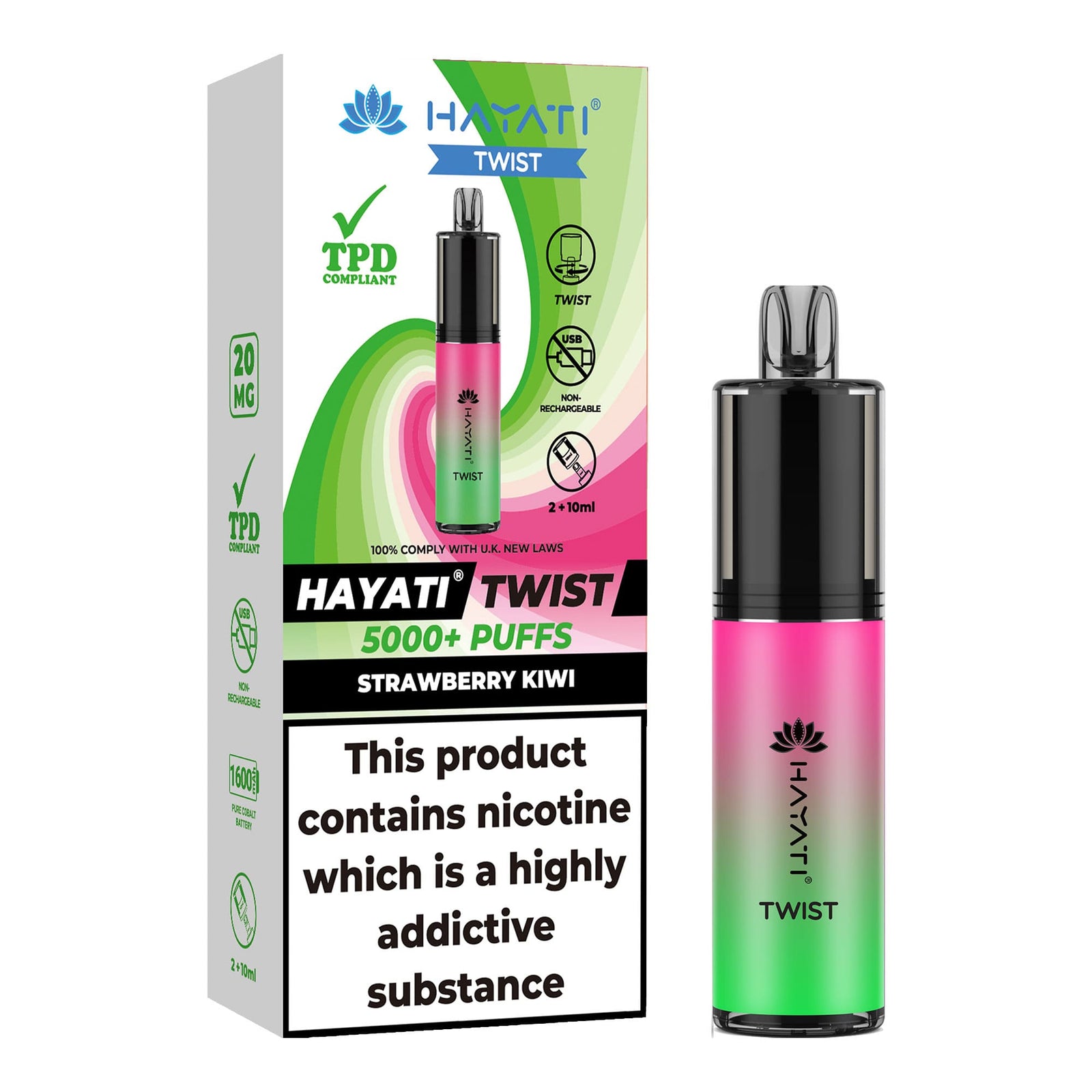 Hayati Twist 5000 Puff Disposable Vape | Any 3 For £30
