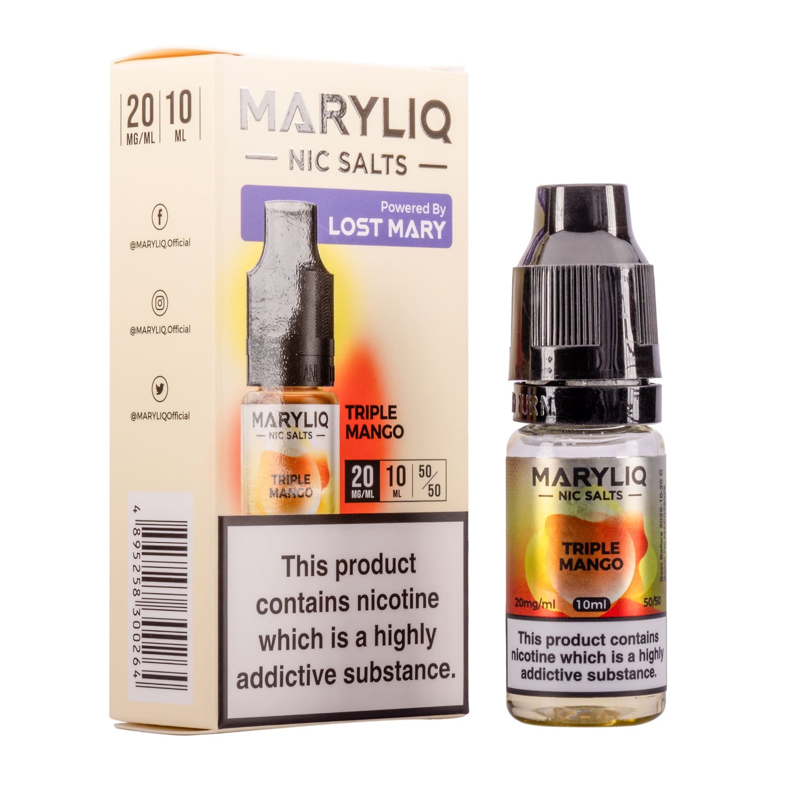 Triple Mango Nic Salt E-Liquid by Maryliq | Royal Flush Vape UK