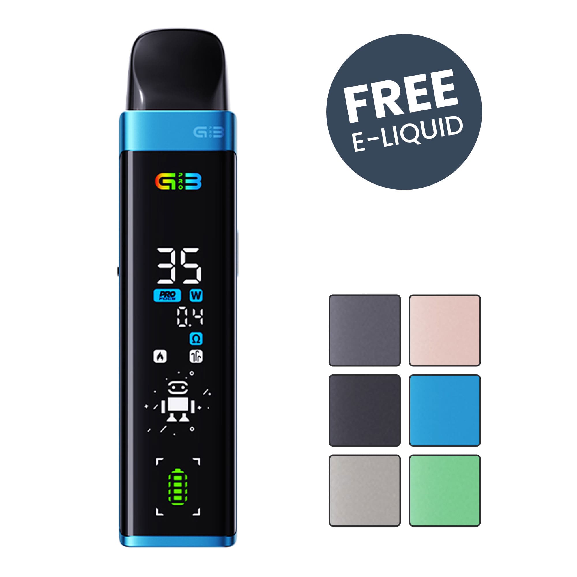 Uwell Caliburn G3 Pro Vape Kit | Free E-Liquid | Royal Flush Vape