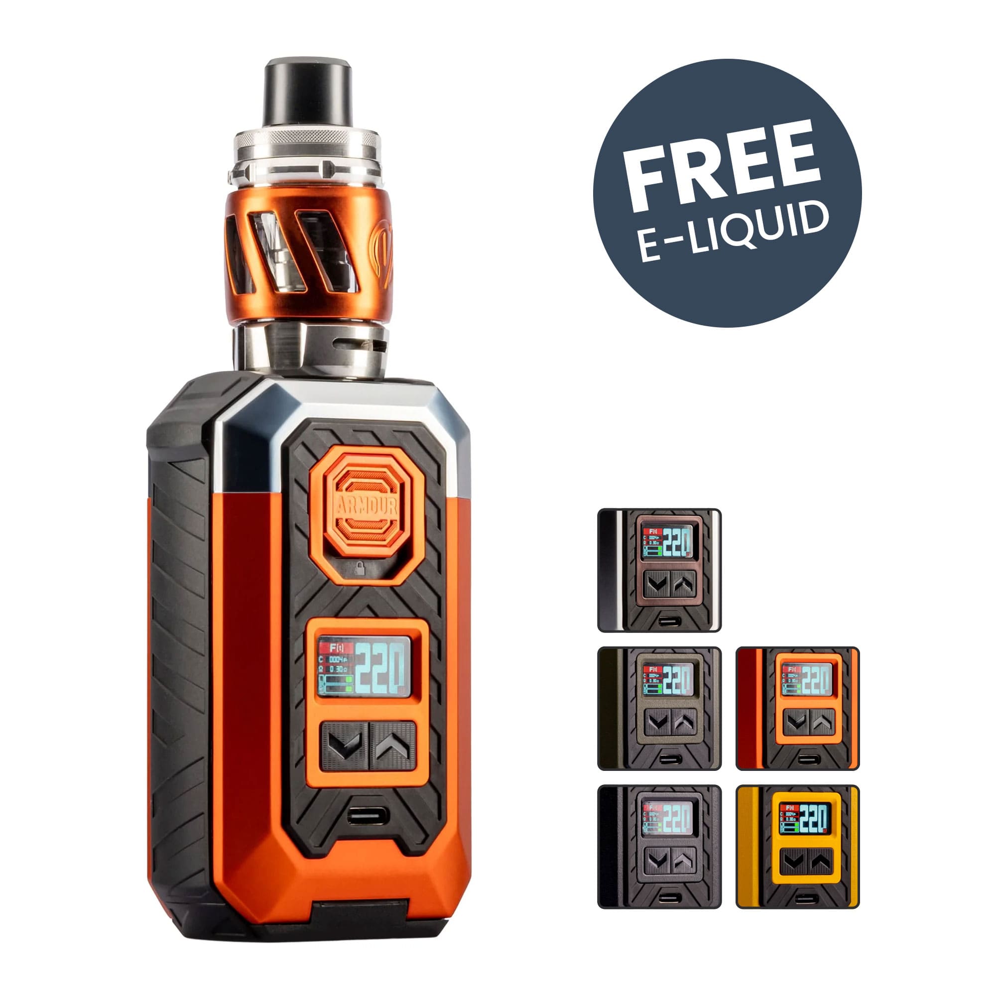 Vaporesso Armour Max Vape Kit | Free Shortfill | Royal Flush Vape UK