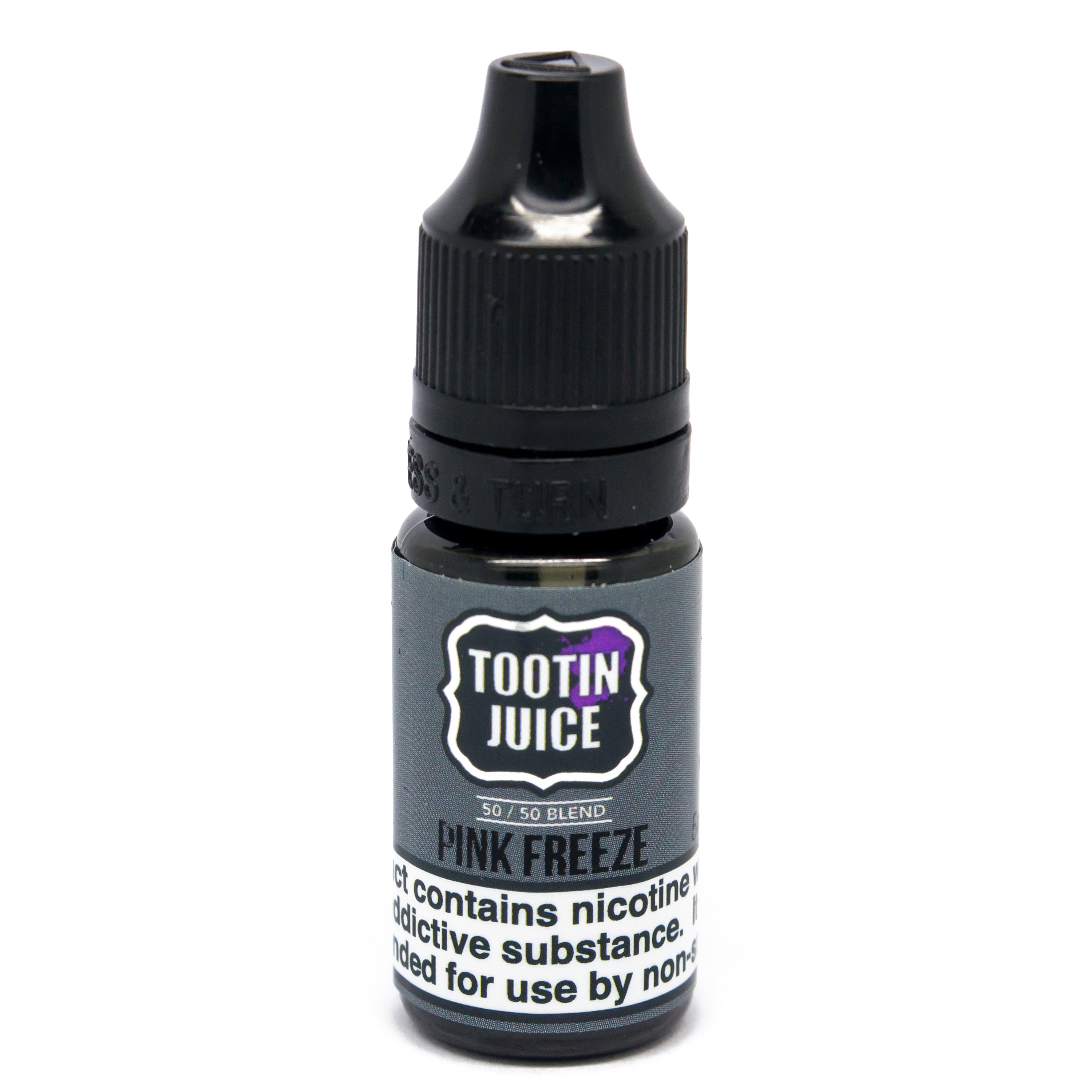 Pink Freeze Eliquid 10ml by Tootin Juice. Tangy raspberry over crushed ice