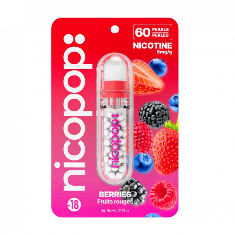Nicopop - Berries Nicotine Pearls (8mg)
