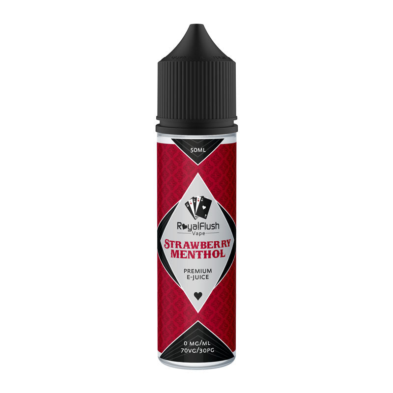 Strawberry Menthol Eliquid, by Royal Flush Vape 50ml.